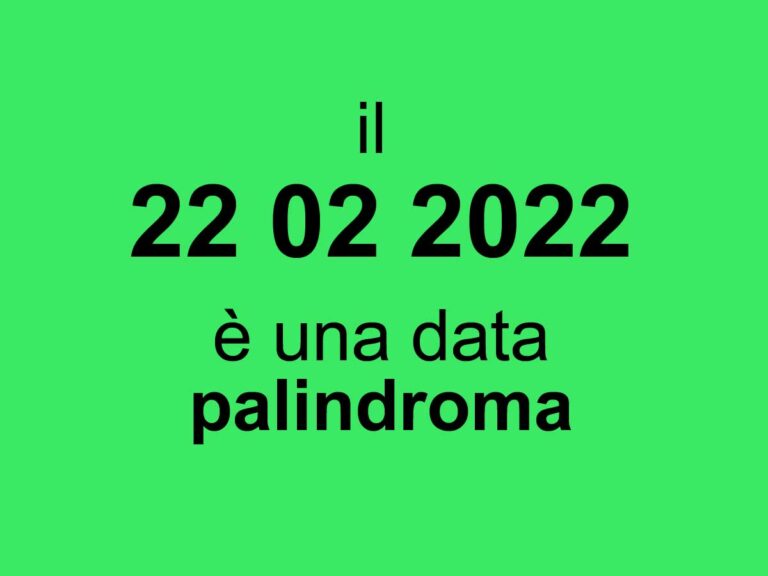 Il 22 02 2022 è una data palindroma - iltuocruciverba.com